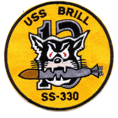 SS-330 USS Brill Patch | Submarine Patches | Navy Patches | Popular Patch