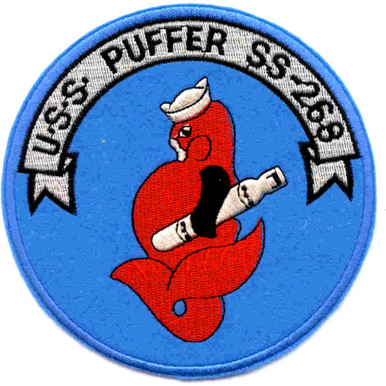 SS-268 USS Puffer Patch | Submarine Patches | Navy Patches | Popular Patch
