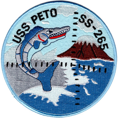 SS-265 USS Peto Patch - Large | Submarine Patches | Navy Patches ...