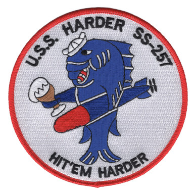 SS-257 USS Harder Patch | Submarine Patches | Navy Patches | Popular Patch