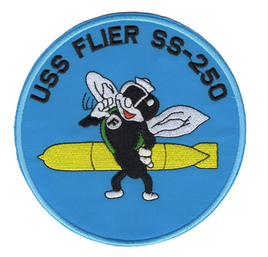 SS-250 USS Flier Patch | Submarine Patches | Navy Patches | Popular Patch