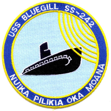 SS-242 USS Bluegill Patch | Submarine Patches | Navy Patches | Popular ...