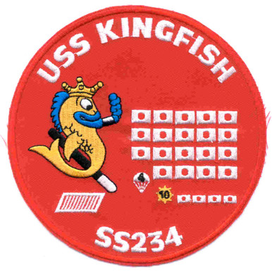 SS-234 USS Kingfish Patch - Version A Large | Submarine Patches | Navy ...