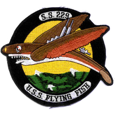 SS-229 USS Flying Fish Patch | Submarine Patches | Navy Patches ...