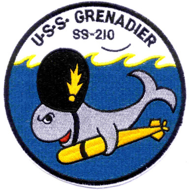 SS-210 USS Grenadier Patch | Submarine Patches | Navy Patches | Popular ...