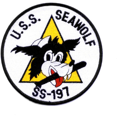 SS-197 USS Seawolf Patch | Submarine Patches | Navy Patches | Popular Patch