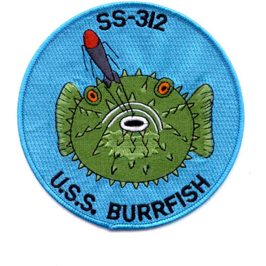 SS-312 USS Burrfish Patch - Large | Submarine Patches | Navy Patches ...