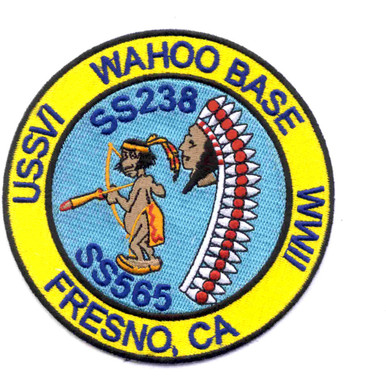 Wahoo Fresno Sub Base Patch | Submarine Patches | Navy Patches ...