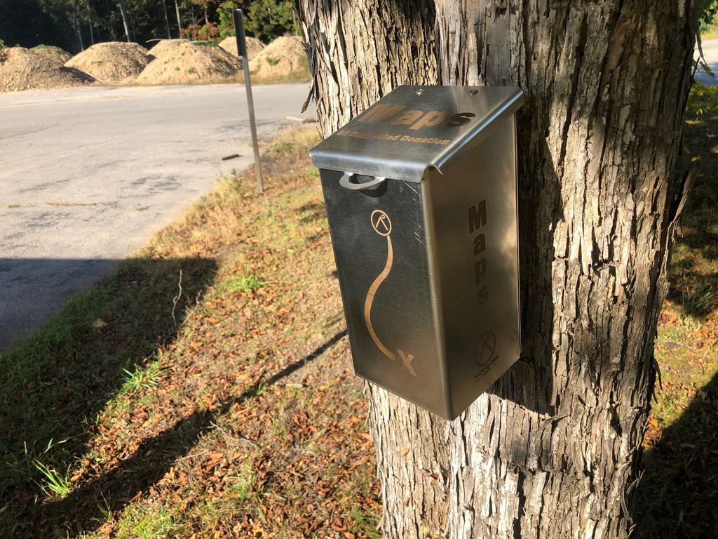 Trail Map Box - Wayfinding Box for Mountain Bike Trailheads