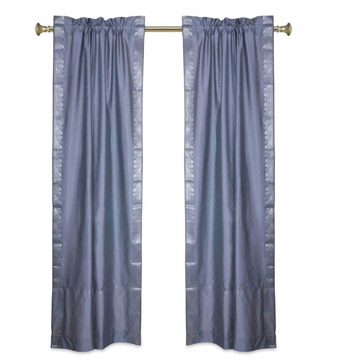 Golden Rod Pocket Sheer Tissue Curtain / Drape / Panel
