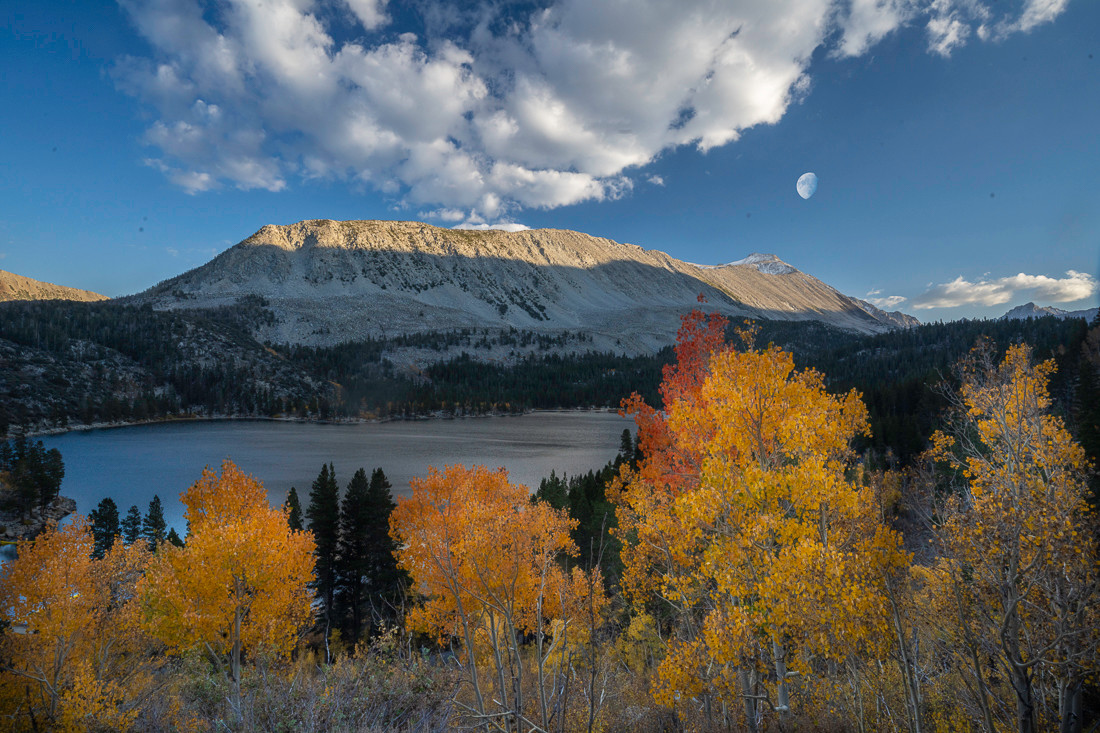 Rock Creek Panoramic with the Full Moon - Vern Clevenger Photography
