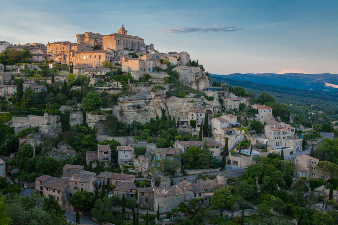 Sunset at Gordes, Provence - Vern Clevenger Photography
