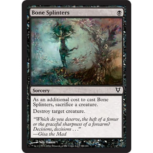 what are bone splinters