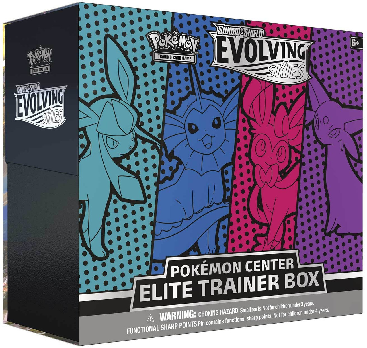 SWSH Evolving Skies Elite Trainer Box - Sylveon, Espeon, Glaceon ...