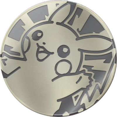 Yellow & Black Clear Oversized Waving Pikachu Coin | Magic Madhouse