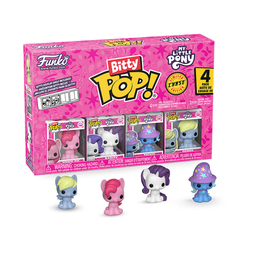 Bitty POP! My Little Pony: Pinkie Pie, Rarity, Trixie & Derpy 4-Pack ...