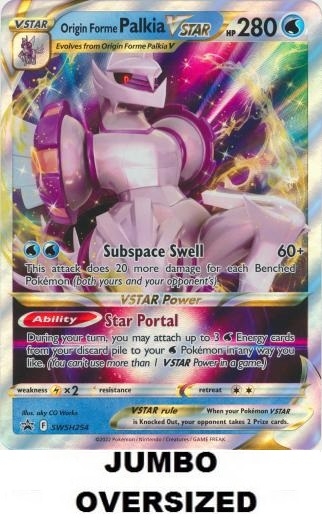 JUMBO Sword & Shield Promo SWSH254 Origin Forme Palkia VSTAR | Magic ...