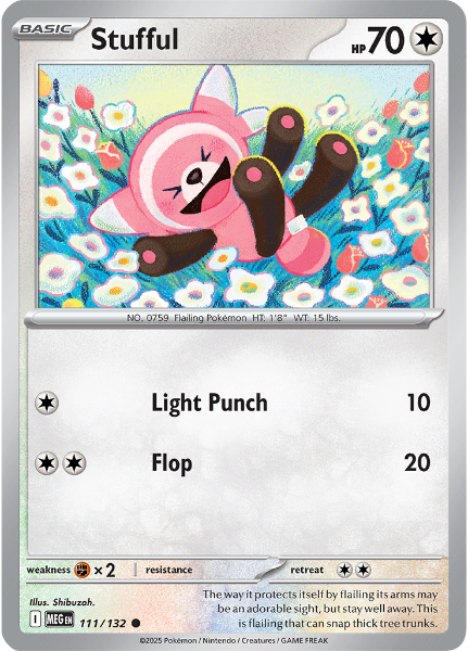 Mega Evolution 111/132 Stufful (Reverse Holo) | Magic Madhouse