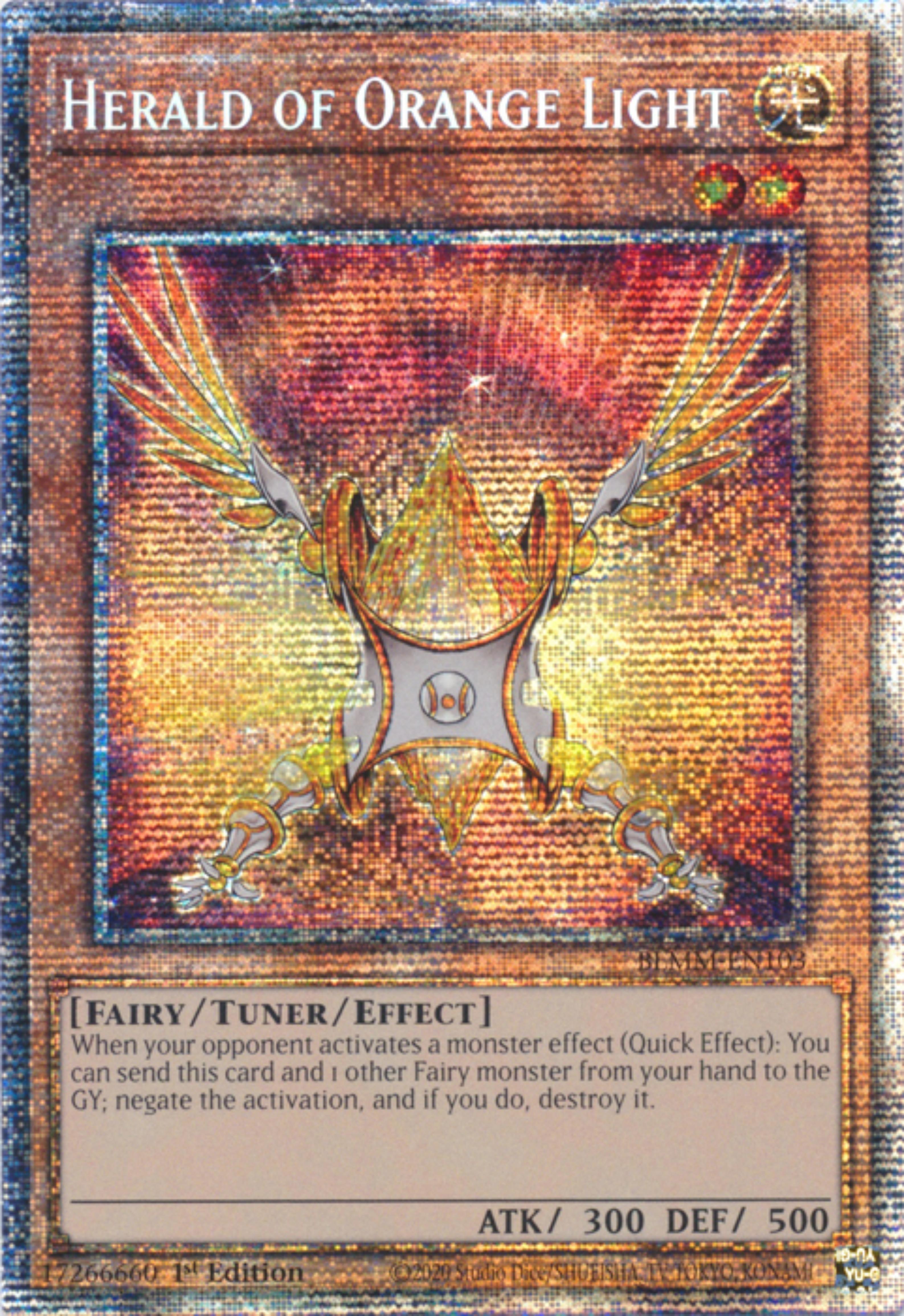 BLMM-EN103 Herald of Orange Light (Starlight Rare) | Magic Madhouse