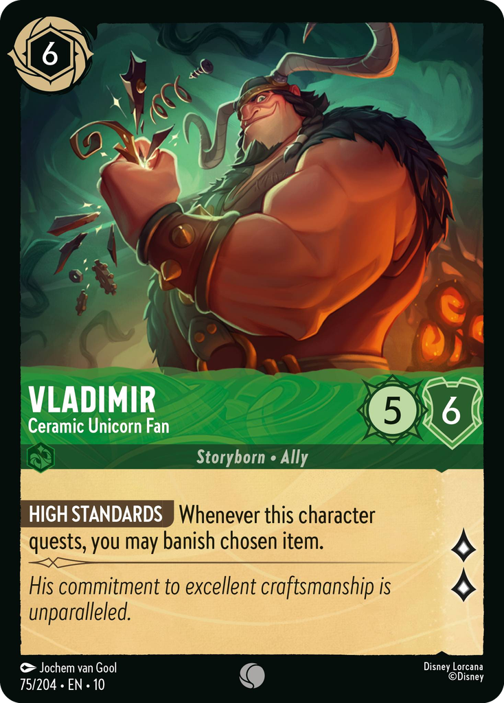 Vladimir - Ceramic Unicorn Fan | Magic Madhouse