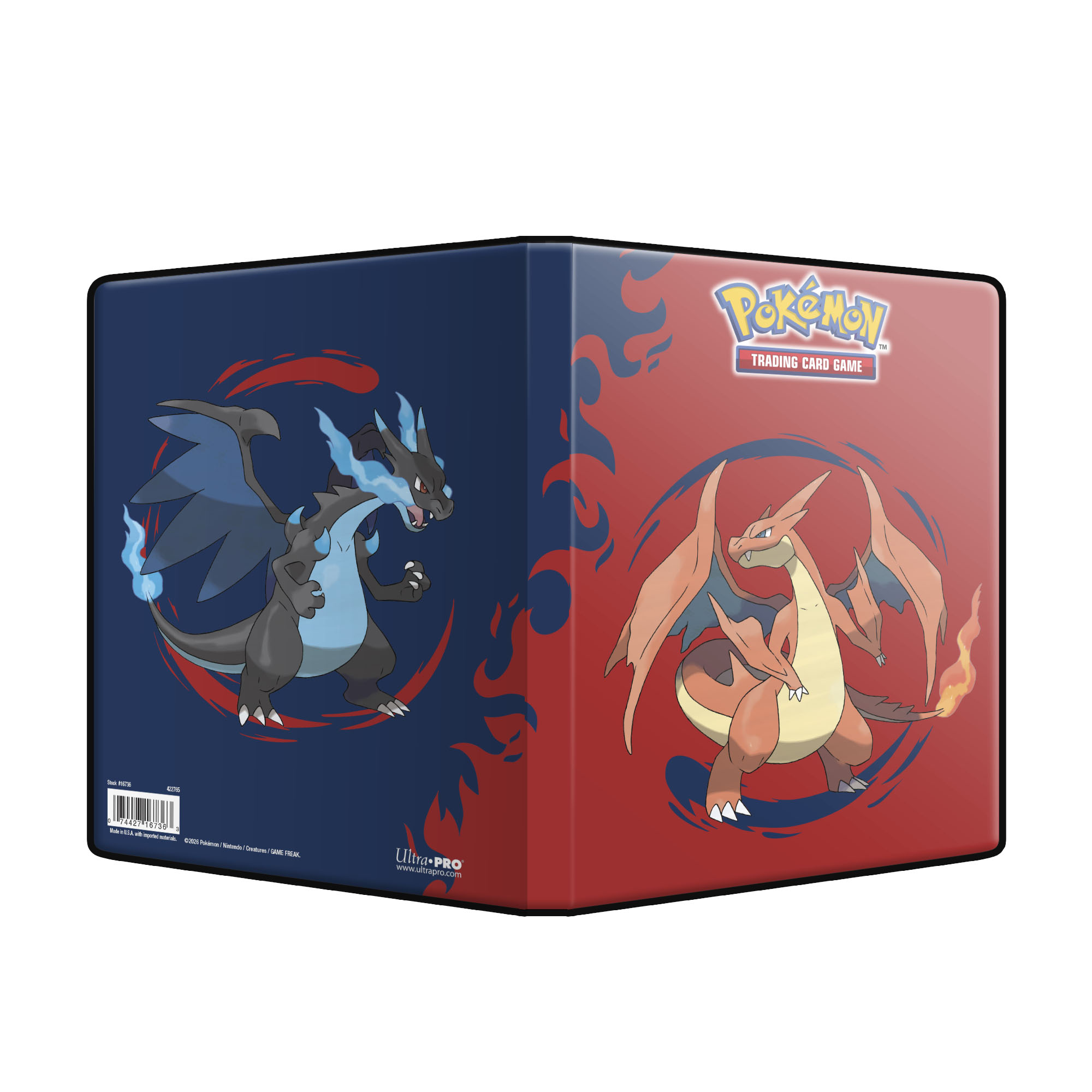 Pokemon Mega Charizard X and Mega Charizard Y 4-Pocket Portfolio ...