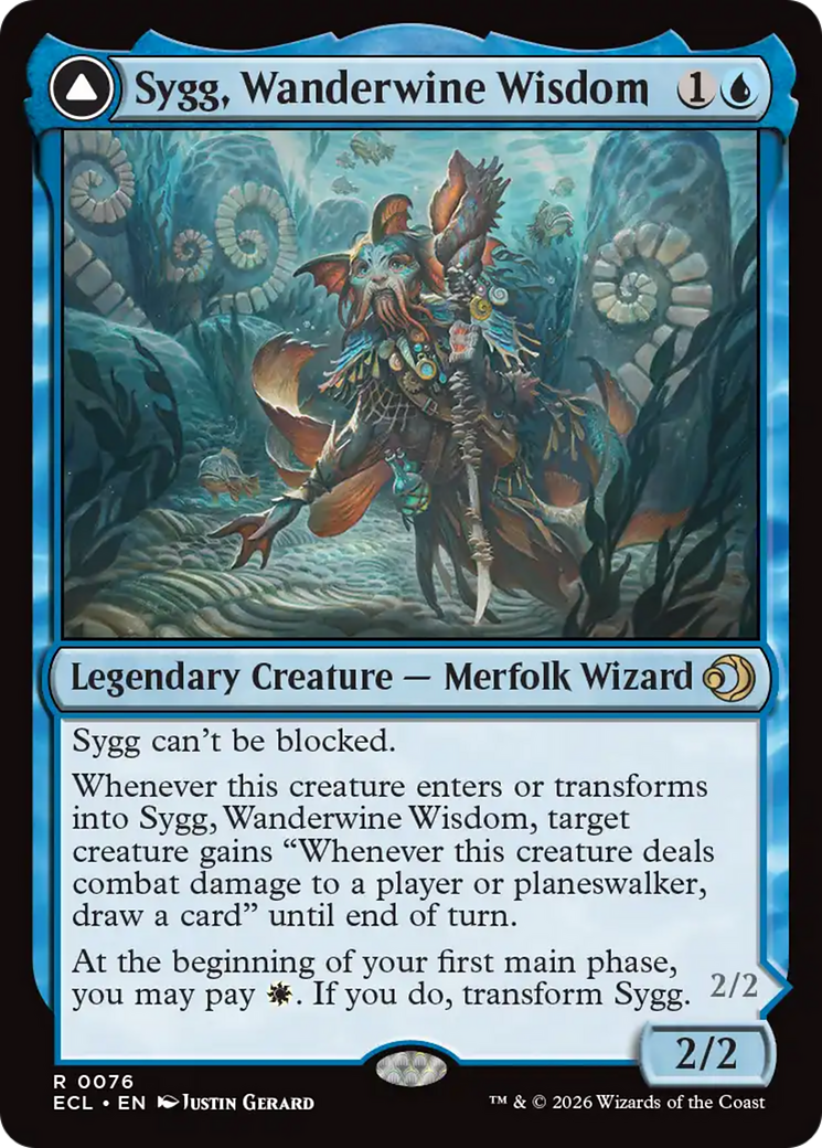 Sygg, Wanderwine Wisdom // Sygg, Wanderbrine Shield (Foil) | Magic Madhouse