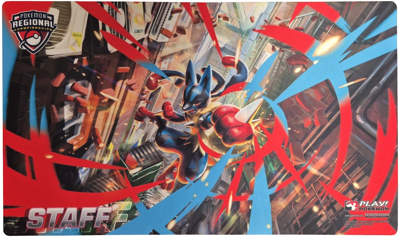 Regional Championships Playmat - Mega Lucario (STAFF) | Magic Madhouse