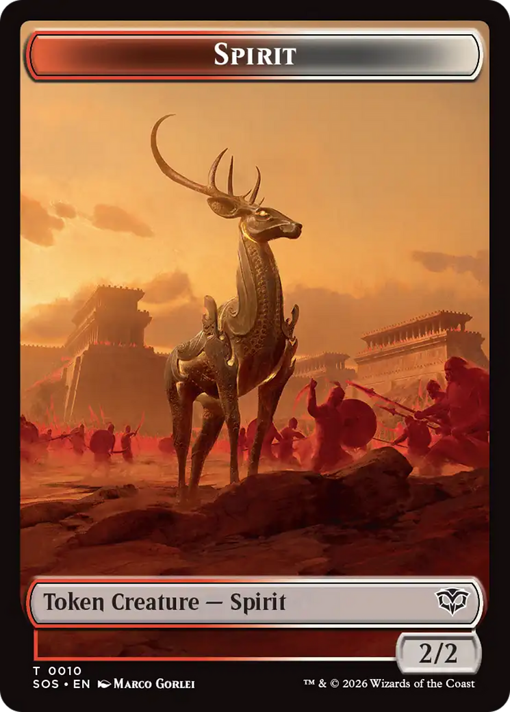 Secrets of Strixhaven - Spirit Token (#10) (Foil) | Magic Madhouse