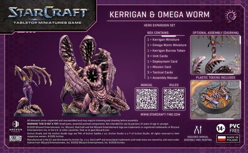 StarCraft - Zerg Expansion Set: Primal Kerrigan Hero & Omega Worm ...