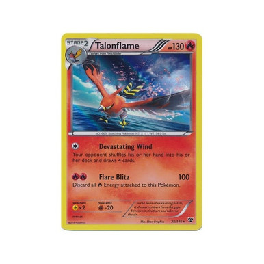 XY Base Set 28/146 Talonflame (Cosmo Holo) | Magic Madhouse