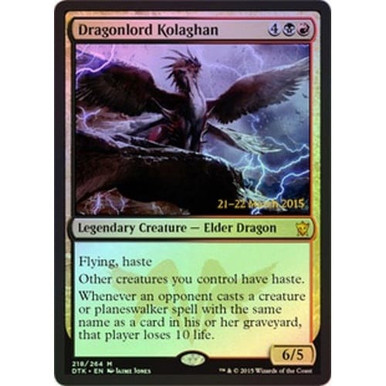 Dragonlord Kolaghan (Dragons of Tarkir Prerelease foil) | Magic Madhouse
