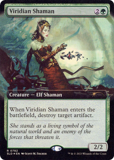 Viridian Shaman (Extended Art Foil) (Secret Lair - Elusive Elves ...