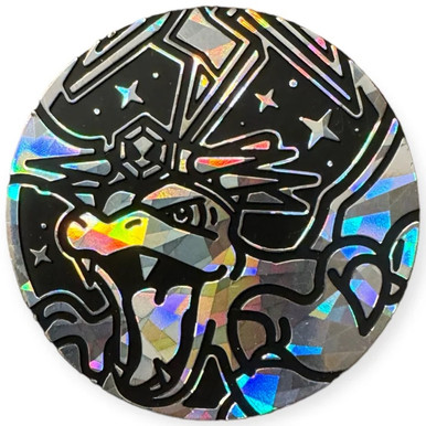 Silver Rainbow & Black Shatter Oversized Charizard Tera Coin | Magic ...