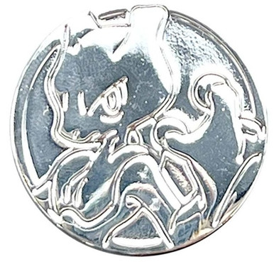 Silver Metal Mewtwo Coin | Magic Madhouse