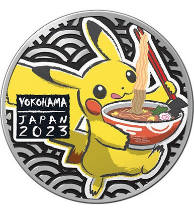 Yokohama Ramen Noodles Pikachu Oversized Coin | Magic Madhouse