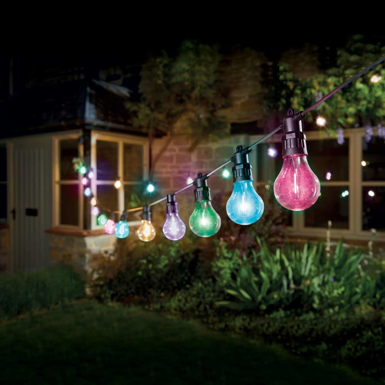 Eureka Lighting LED Vintage Festoon Light (Set of 20 Lights) Multi ...