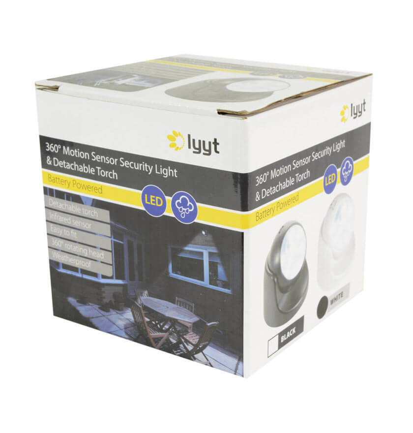 Lyyt LED Wireless LED Motion Sensor Detachable Torch 1.8W 6500K Lights ...