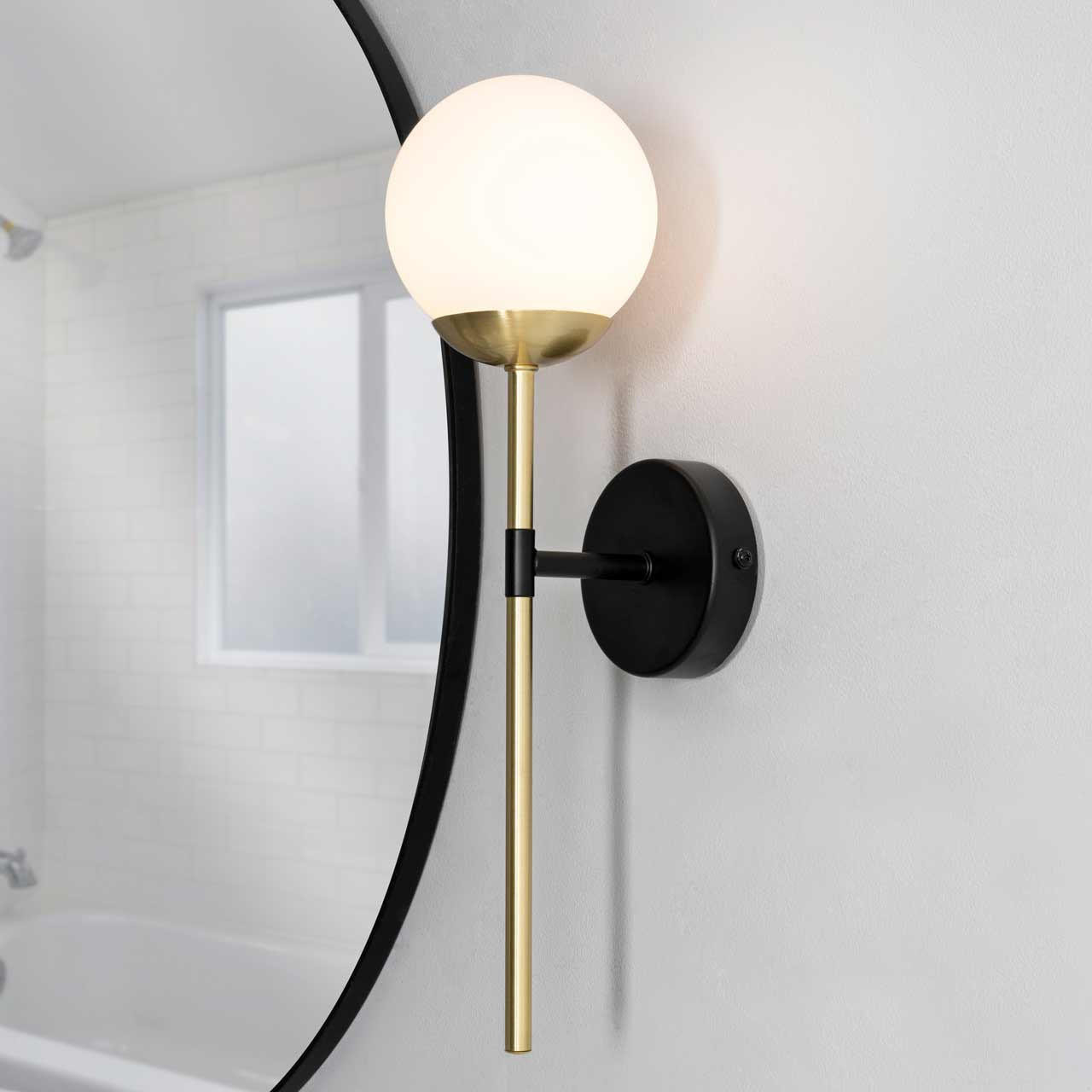 Spa Arles 1-Light Wall Light Satin Brass | Lightbulbs Direct