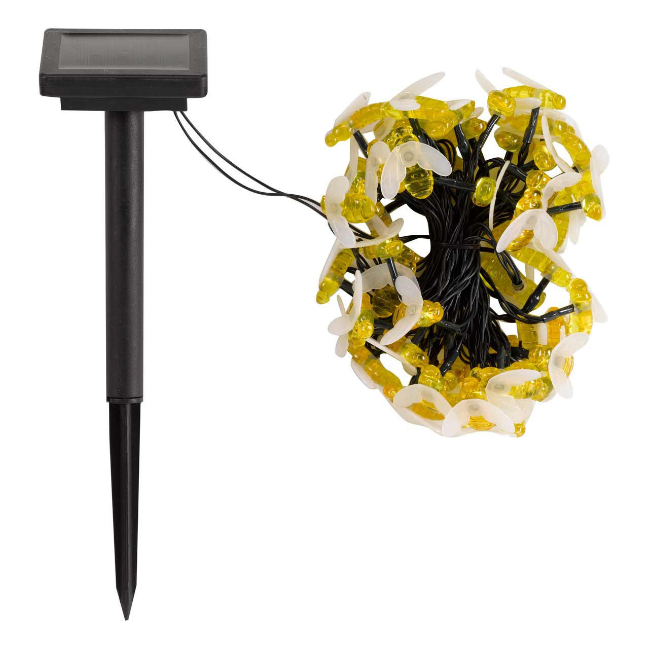 Smart Solar LED Buzzy Bee String Light (Set of 50 Lights) | Lightbulbs ...