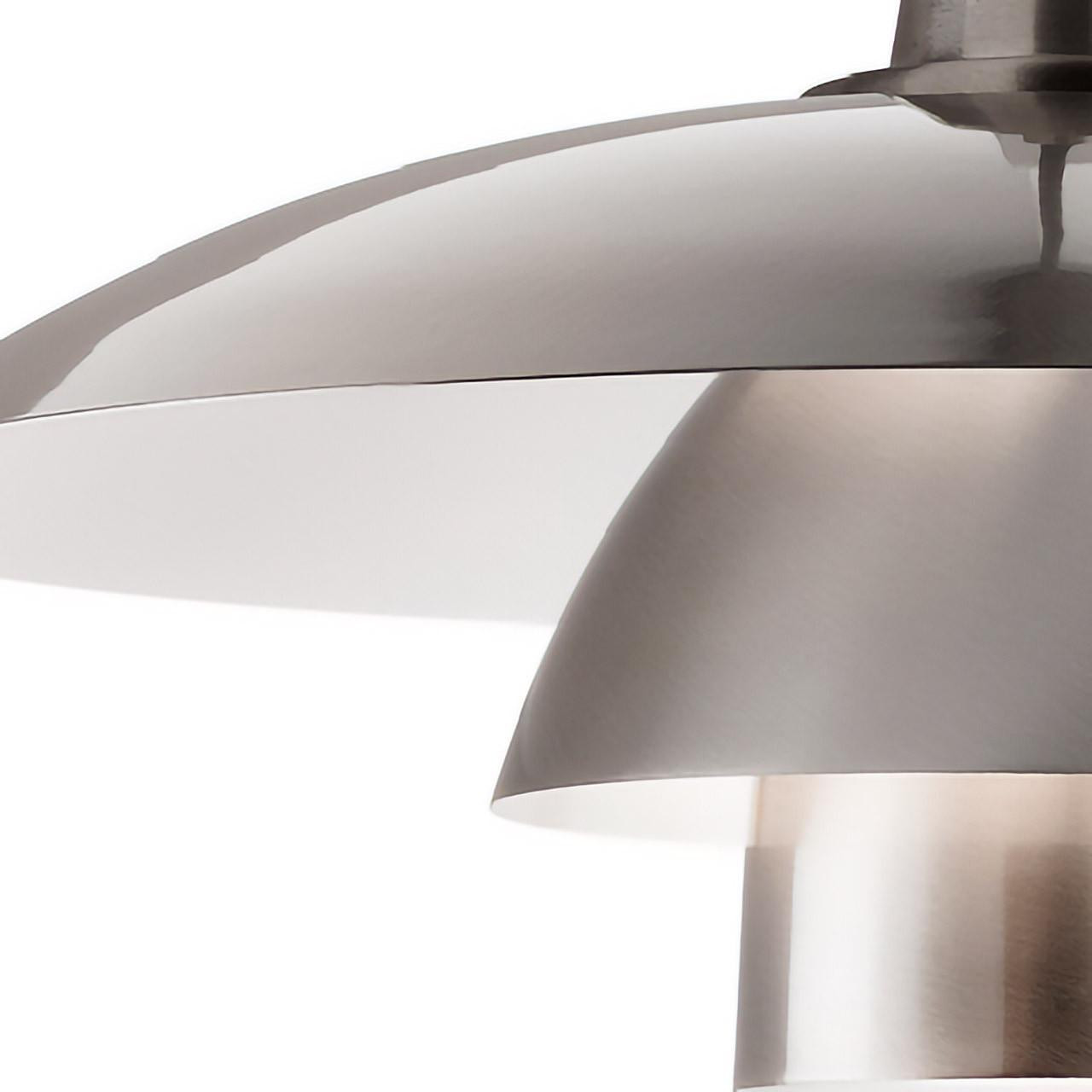 Firstlight Olsen 40cm Pendant Light in Brushed Steel | Lightbulbs Direct