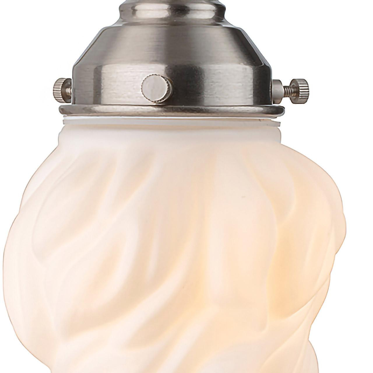 Firstlight Flame Wall Light White Flame in Brushed Steel | Lightbulbs ...
