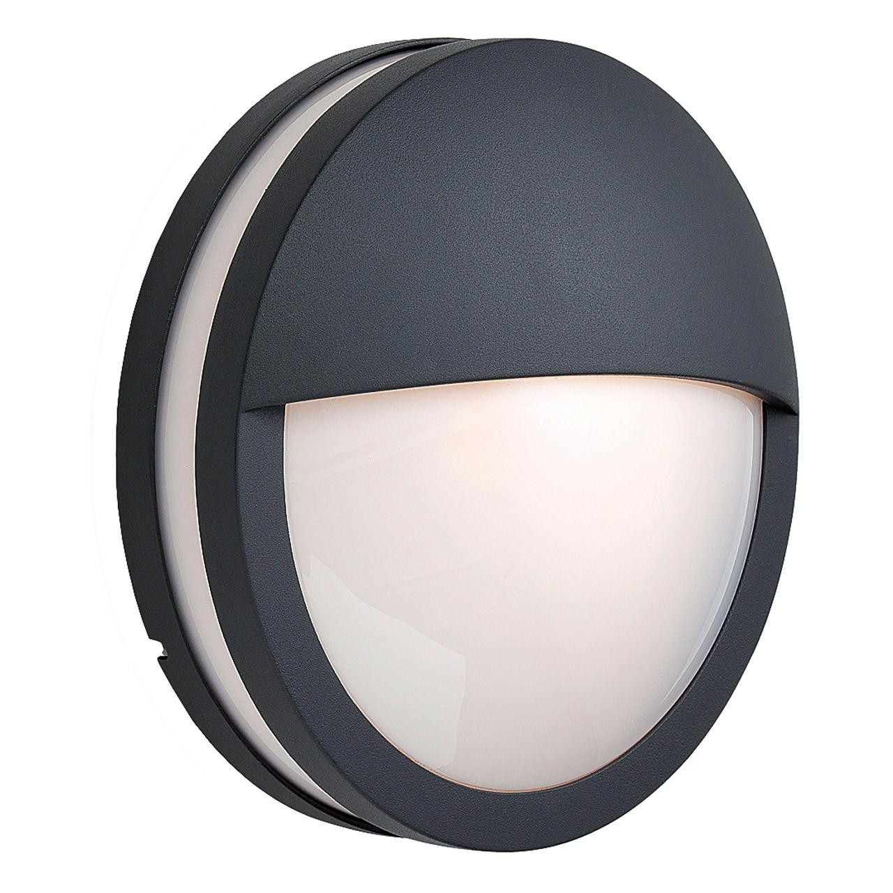 Firstlight Zenith Eyelid Outdoor Wall Bulkhead Opal in Graphite ...