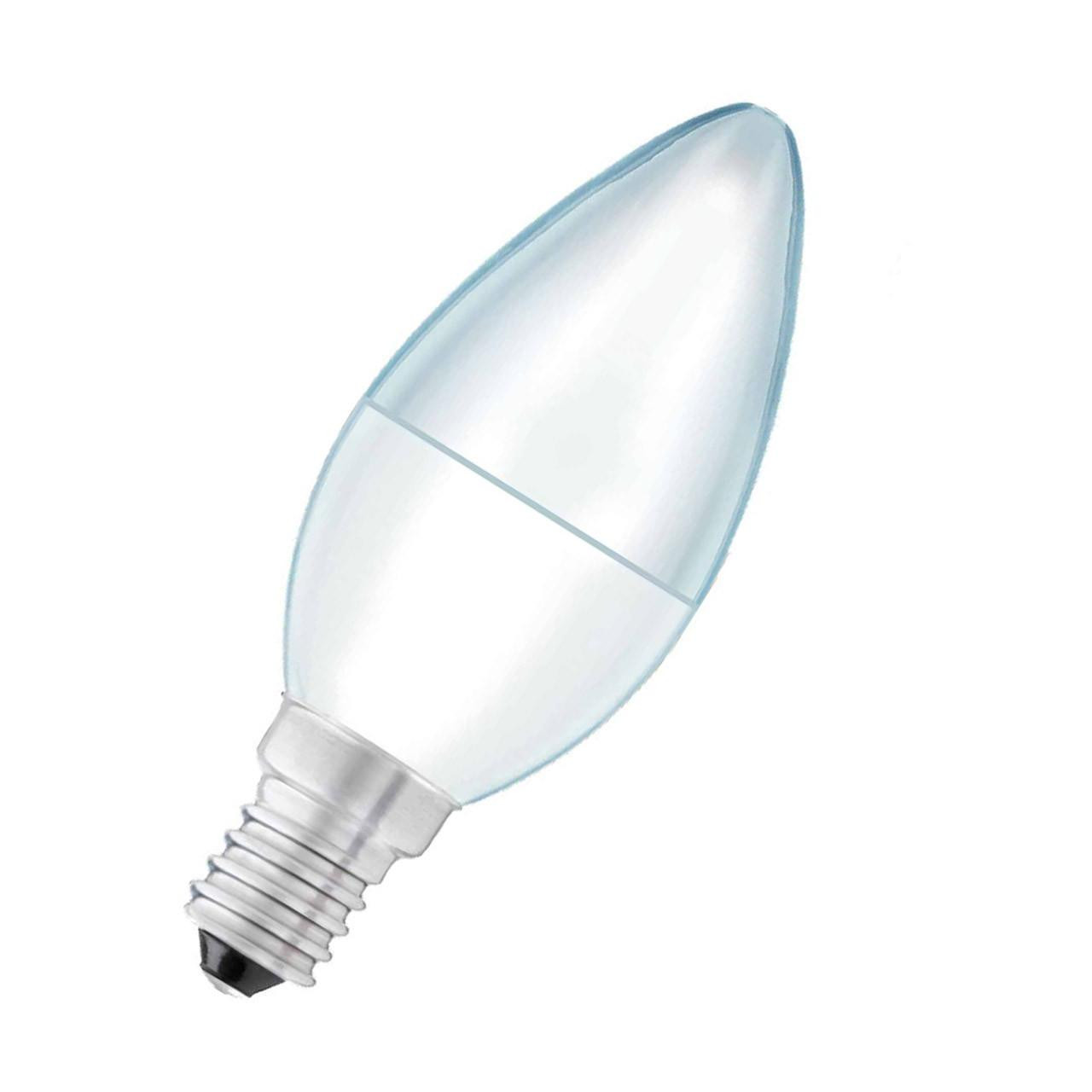 Status LED Candle E14 8W 60W Eqv 6500K Opal | Lightbulbs Direct