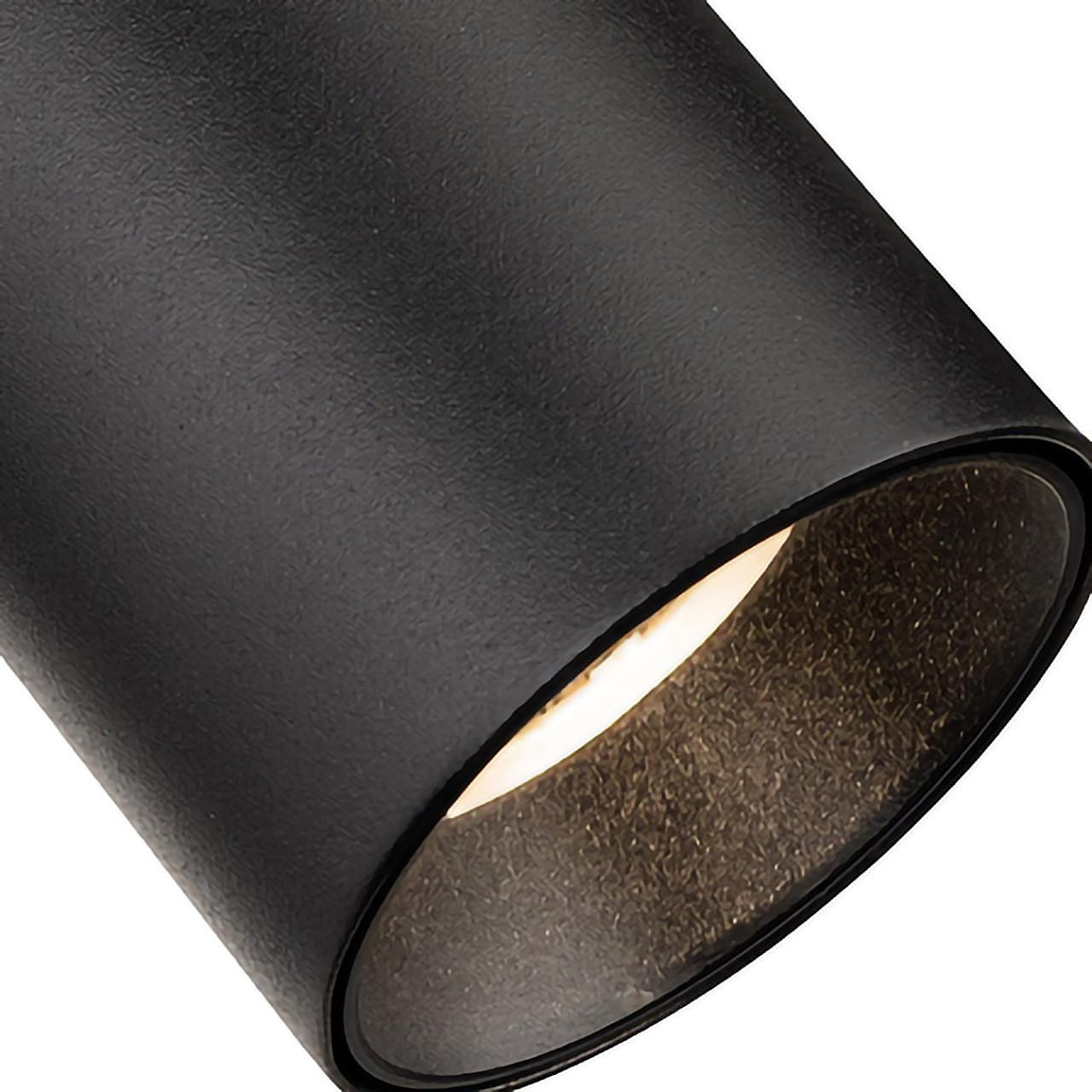 Firstlight Max Adjustable Wall Spotlight in Black | Lightbulbs Direct