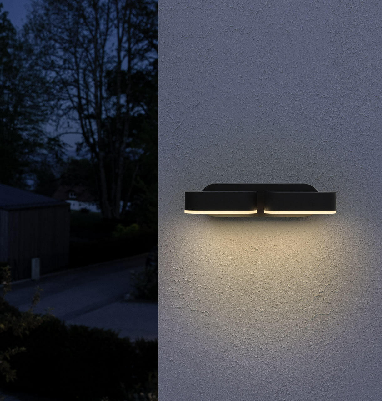 Integral LED Wall Light 8W 3000K Dark Grey | Lightbulbs Direct