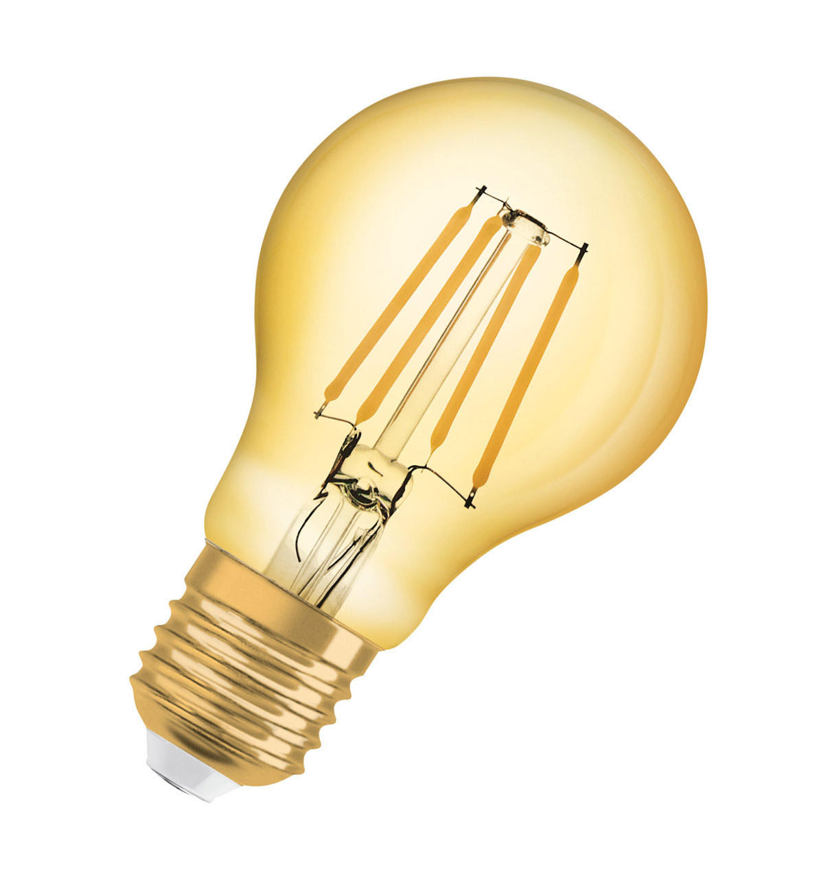 Osram LED Filament Tubular 4W E27 2000K Gold | Lightbulbs Direct