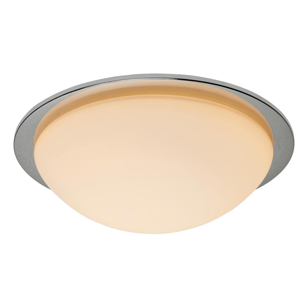 Spa OPIE 12W LED Flush Ceiling Light Cool White Chrome | Lightbulbs Direct