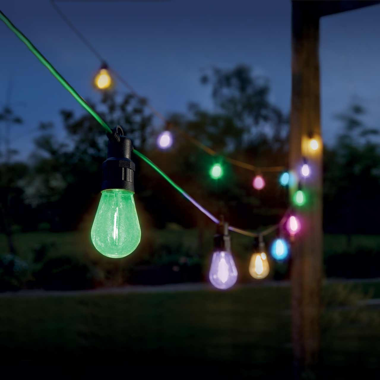 Eureka Lighting LED Vintage Festoon Light (Set of 20 Lights) Multi ...