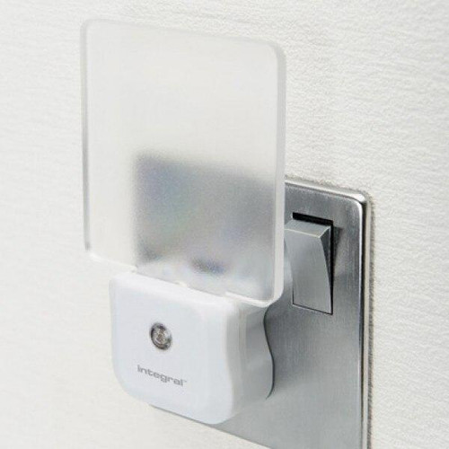 Integral LED Night Light Auto Sensor Cool White White | Lightbulbs Direct