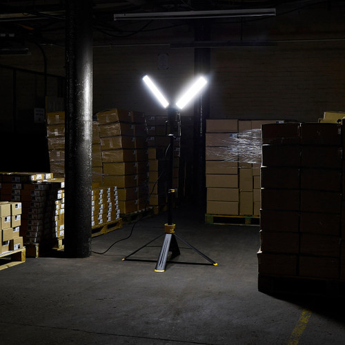 Stanley 360° Area Tower LED Work Light 80W Tripod | Lightbulbs Direct